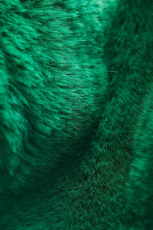 Alice Olivia Yetta Faux Fur Coat Green Editorialist