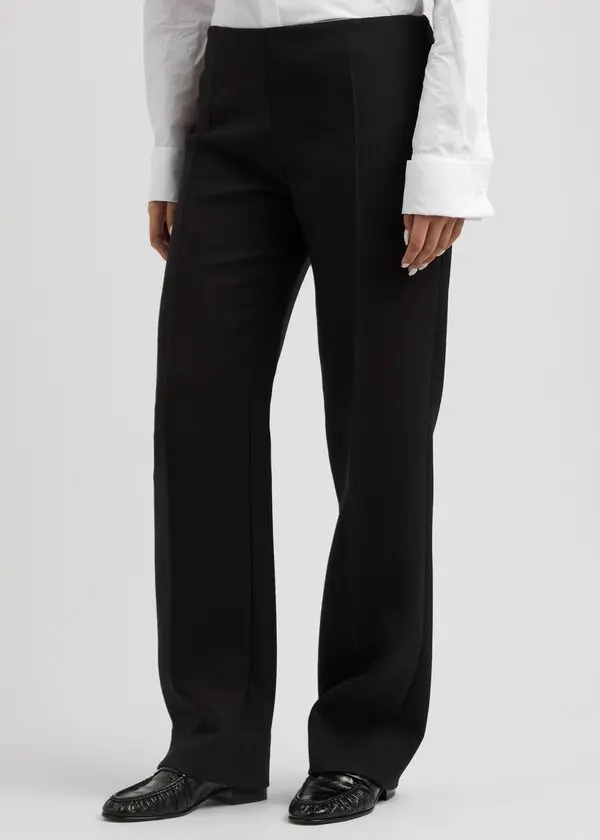 THE ROW Vesco Straight-leg Wool Trousers