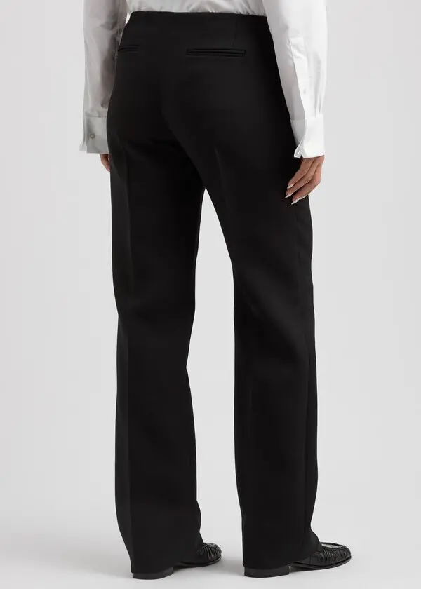 THE ROW Vesco Straight-leg Wool Trousers