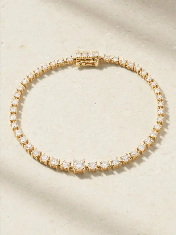 ANITA KO Rope 18-karat Diamond Bracelet - Gold