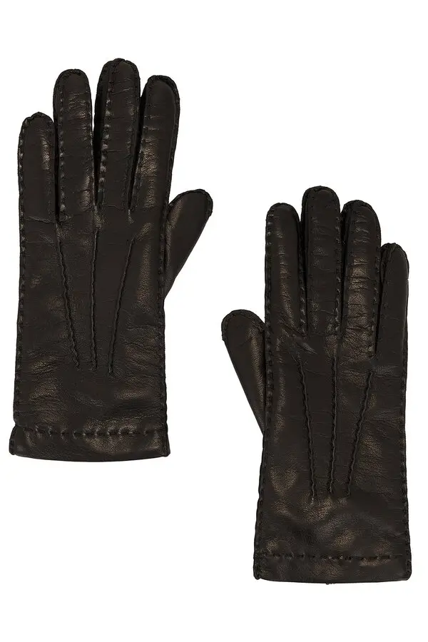 Miu Miu Nappa Leather Gloves - Nero