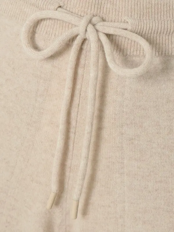 Max Mara Wool And Cashmere-blend Track Pants - Neutrals