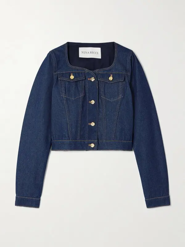 Nina Ricci Cropped Denim Jacket