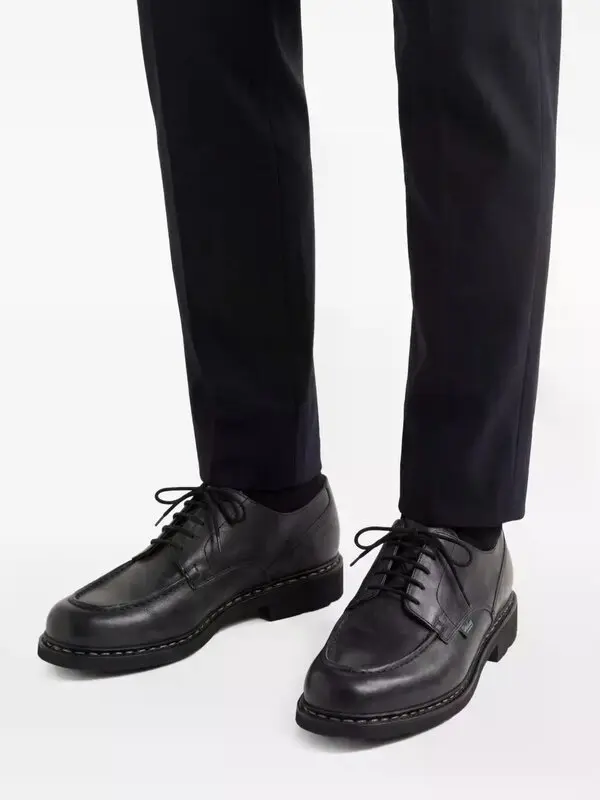 Paraboot Leather Derby Shoes - Black