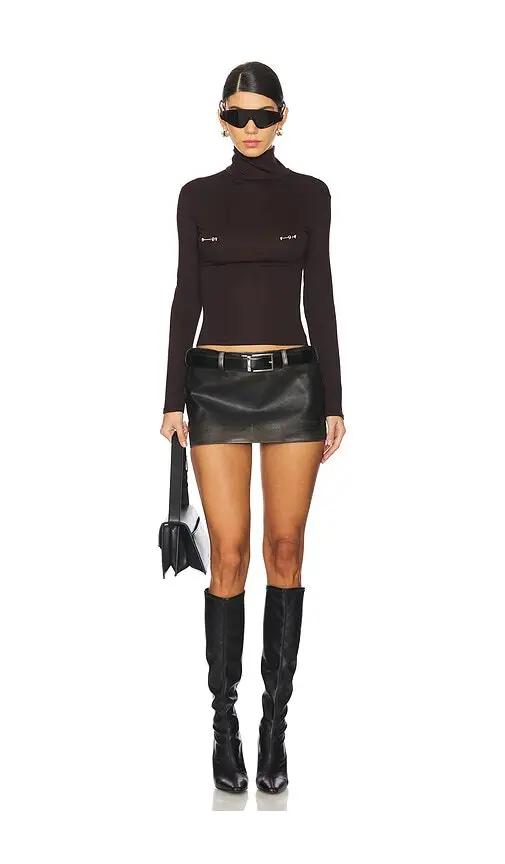 Lado Bokuchava Pierced Turtleneck Top