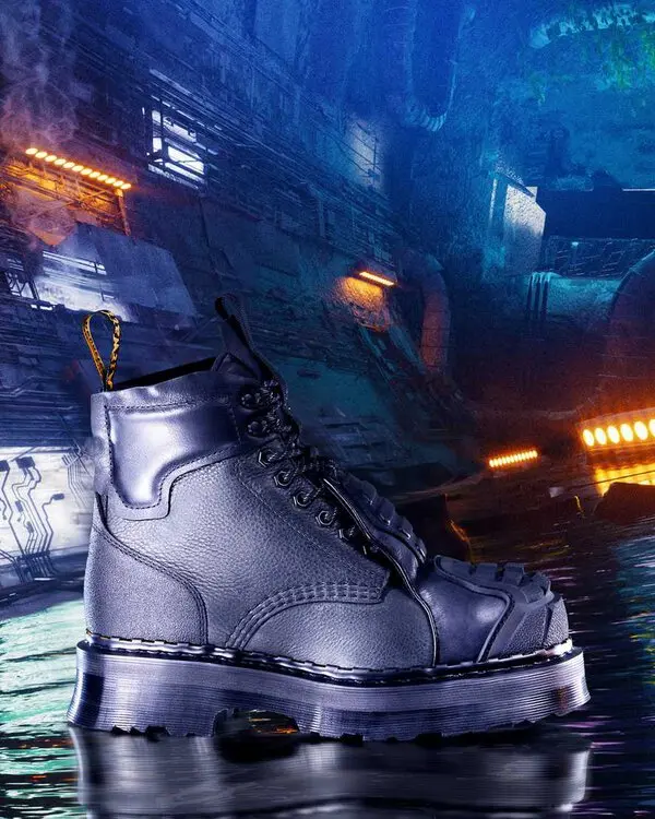 Dr. Martens 1460 Protect Leather Lace Up Boots In Black - 50  display picture 2
