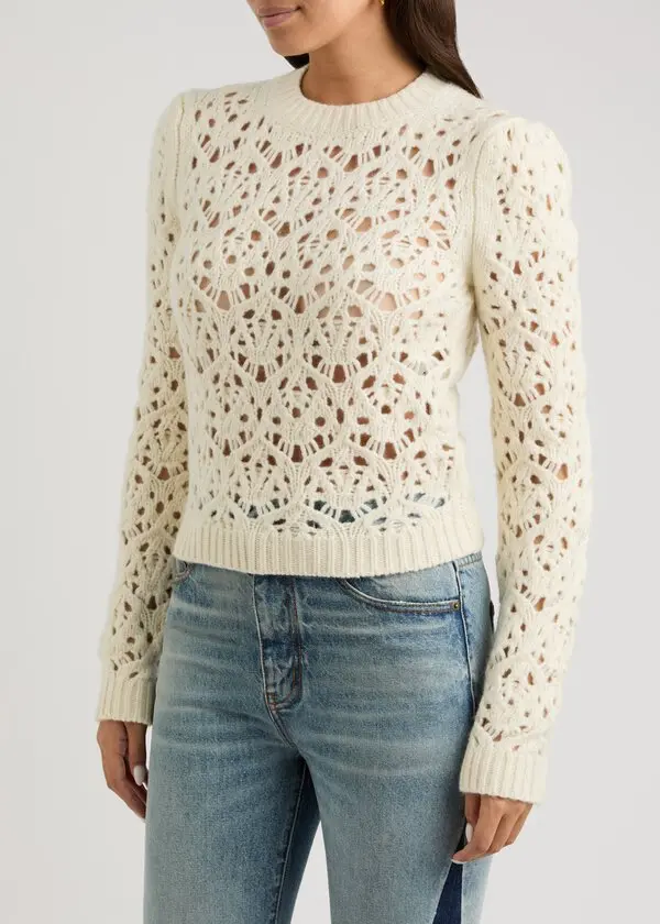 Chloé Pointelle-knit Wool Jumper