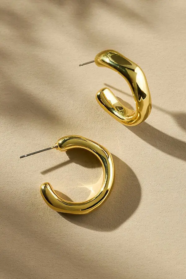 UNCOMMON JAMES Medium Goals Hoop Earrings - Gold