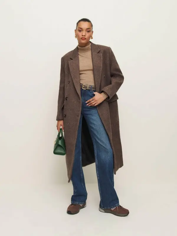REFORMATION Petites Lucas Coat - Brown