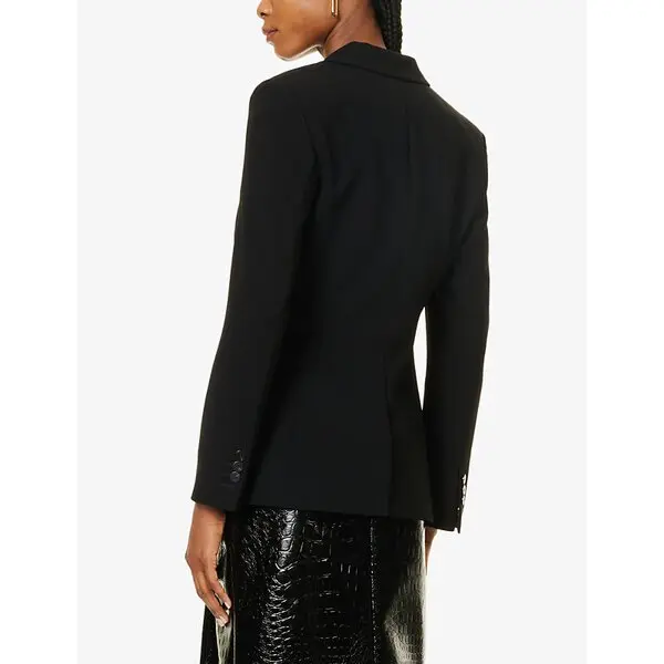 Theory Staple Single-breasted Woven Blazer - Black