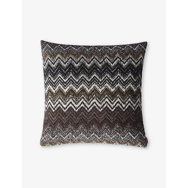 Missoni Forest Zig-zag Woven Cushion 40cm X 40cm - Black/multi