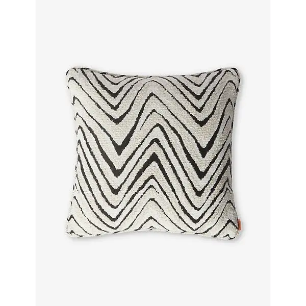 Missoni Outdoor Textured Square Cushion 40cm X 40cm - Black/white