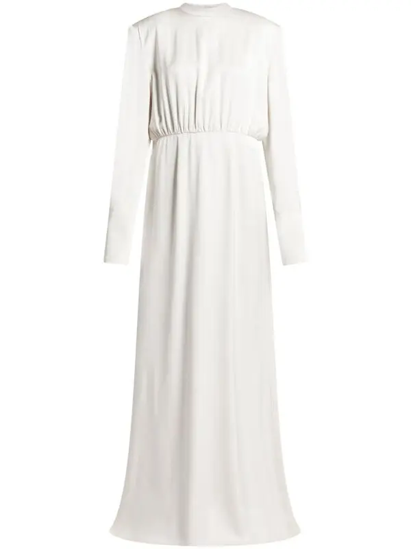 Magda Butrym Long-Sleeve Maxi Dress In White - 51% Off | Editorialist