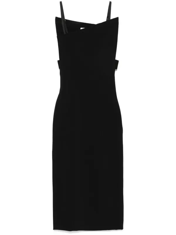 Sportmax Asymmetric Midi Dress