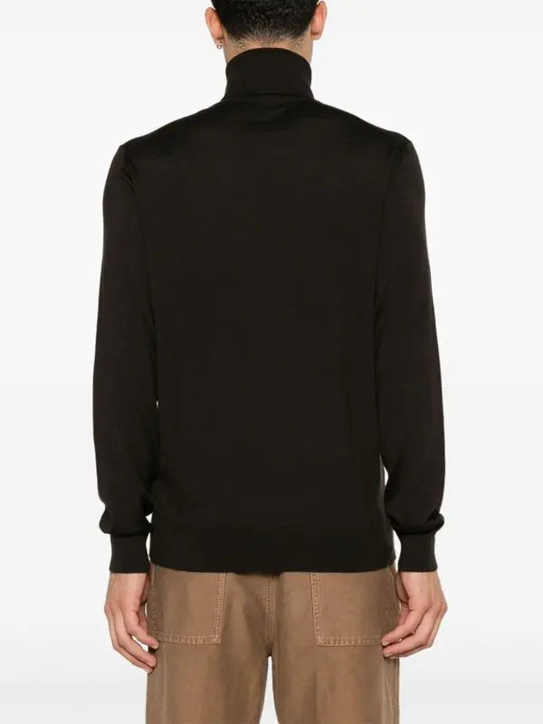 Zegna Roll-neck Sweater - Brown