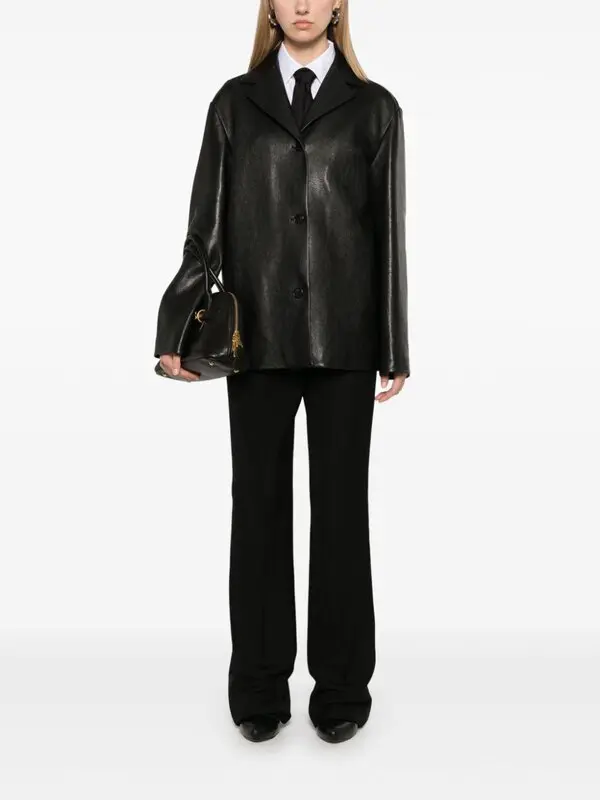 Max Mara Virgin Wool Trousers - Black