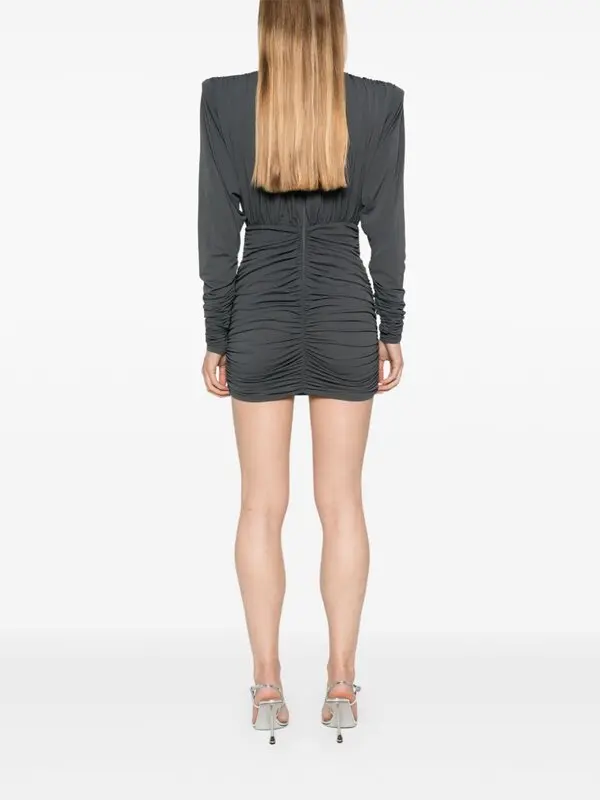 alex grey mini dress Alex Perry Power Mesh Mini Dress in Lavender Grey
