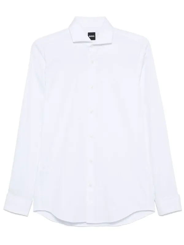 BOSS Micro-striped Shirt - White