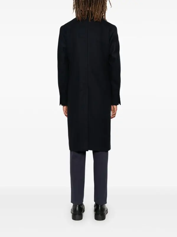 Boglioli Double-breasted Virgin Wool-blend Coat