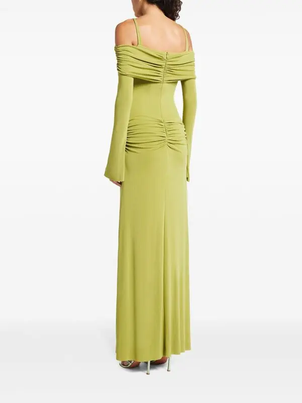 chats by c.dam green dress Buy CHATS by C.DAM Green A-shape Midi Dress in Twisted Woven Fabric For  Women Online