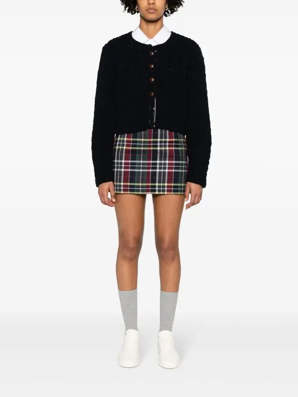 Thom Browne Chunky-knit Wool Cardigan