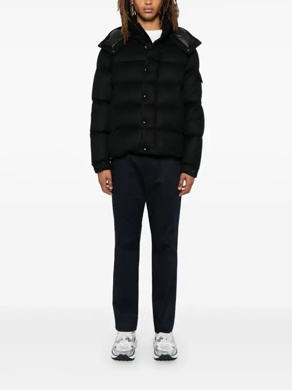Moncler Maya 70 Wool Padded Jacket - Black