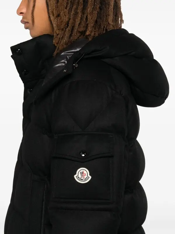 Moncler Maya 70 Wool Padded Jacket - Black