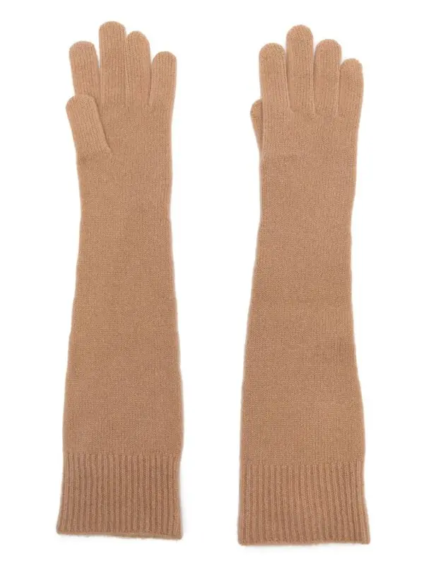TOTEME Ribbed Gloves - Neutrals