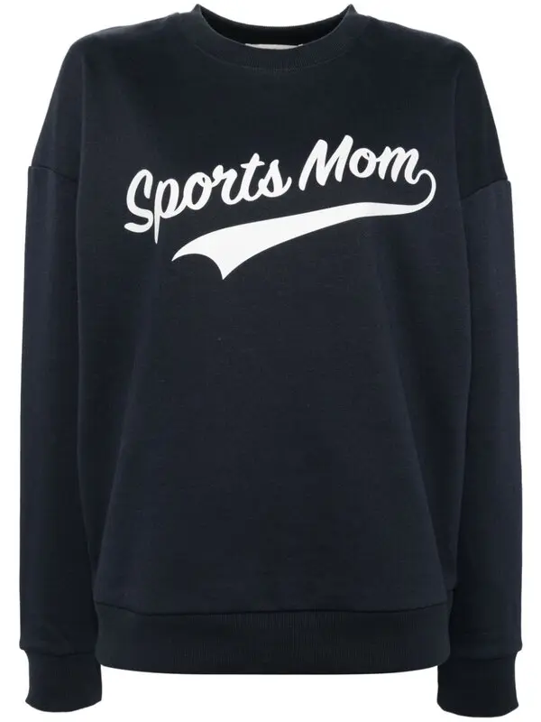 FAVORITE DAUGHTER Slogan Print Sweatshirt - Blue