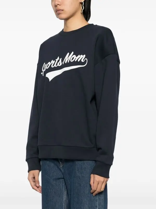 FAVORITE DAUGHTER Slogan Print Sweatshirt - Blue