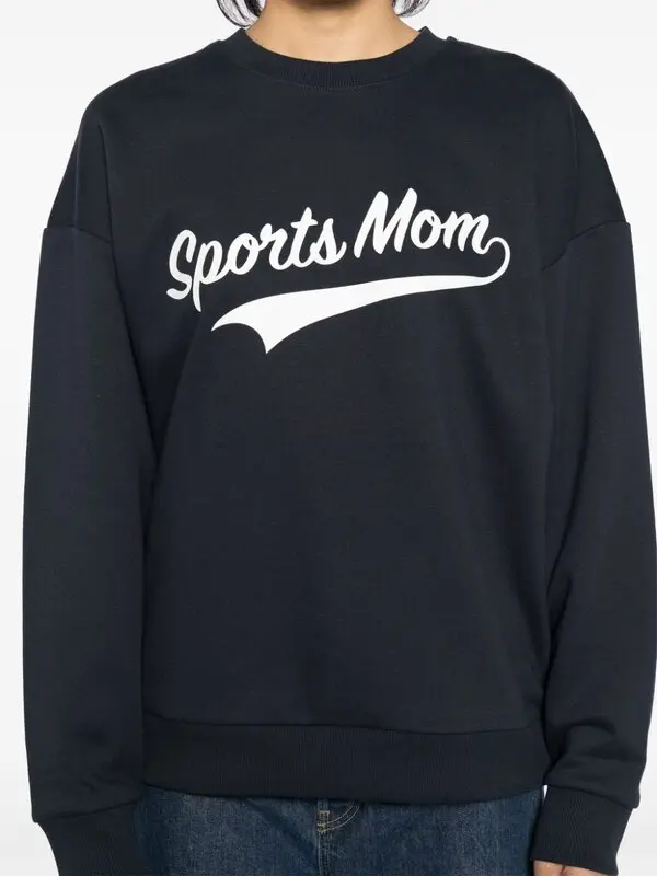 FAVORITE DAUGHTER Slogan Print Sweatshirt - Blue