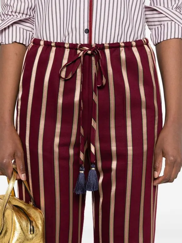 FORTE_FORTE Striped Tapered Trousers