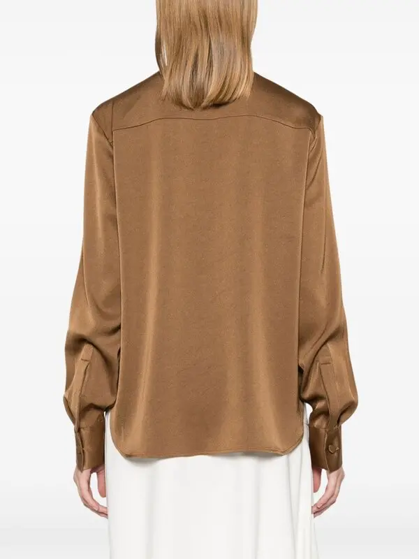 Alex Perry Satin Button-up Shirt