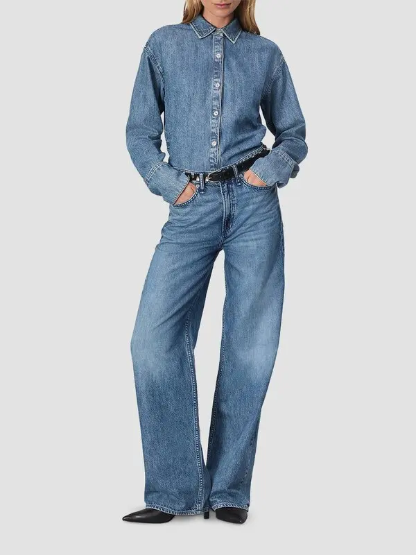 Rag & Bone Logan High-rise Wide-leg Jeans