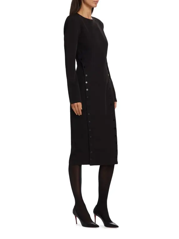 NONCHALANT LABEL Cora Long-sleeve Midi-dress