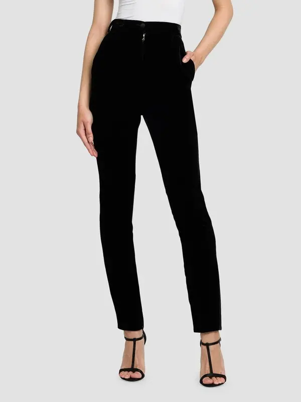 Dolce & Gabbana Velvet Skinny Pants