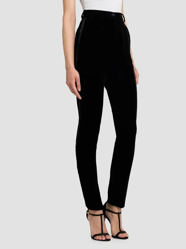 Dolce & Gabbana Velvet Skinny Pants