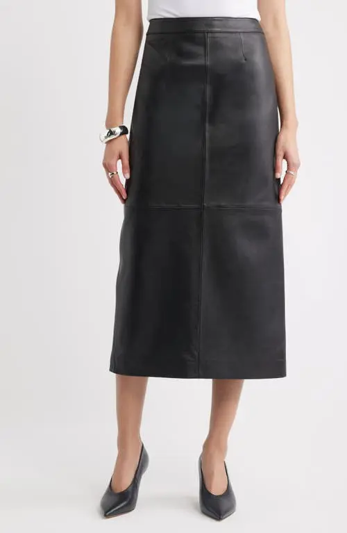 Nordstrom Leather Pencil Skirt