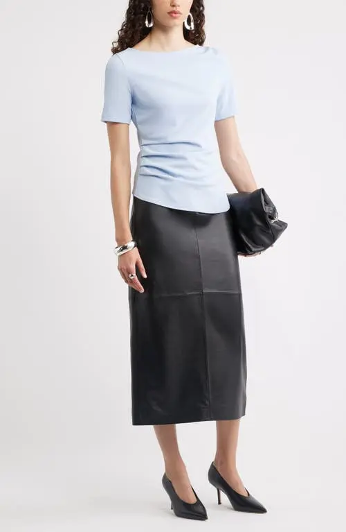 Nordstrom Leather Pencil Skirt