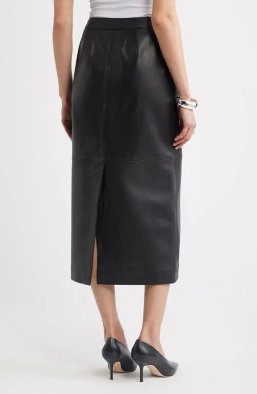 Nordstrom Leather Pencil Skirt