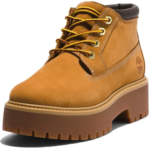 Timberland Stone Street Waterproof Platform Boots - Wheat
