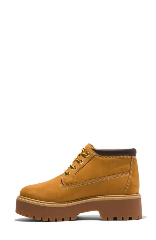 Timberland Stone Street Waterproof Platform Boots - Wheat
