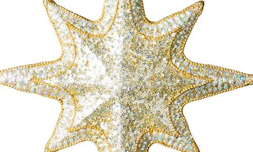 BALSAM HILL Bethlehem Beaded Star Tree Topper