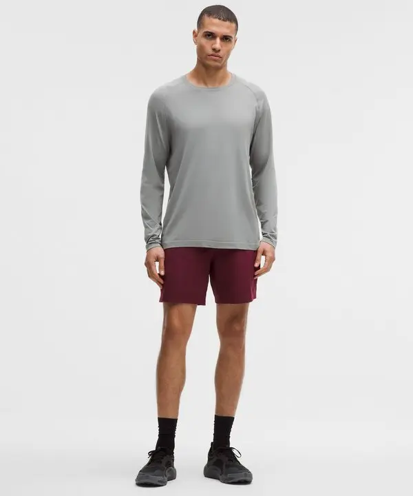Lululemon Pace Breaker Lined Short 7 - Burgundy Bay