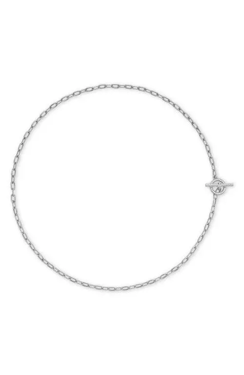 David Yurman Dy Madison® Pavé Toggle Chain Necklace - Sterling Silver