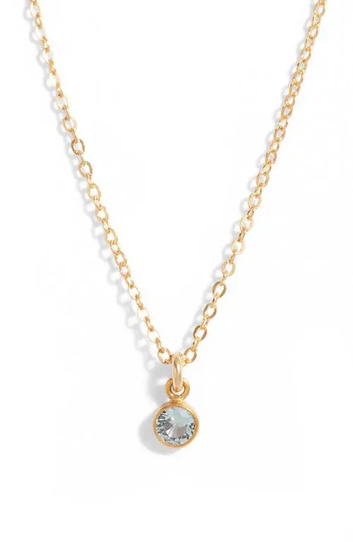 SET & STONES Cubic Zirconia Pendant Necklace - Gold