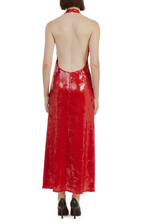 Bardot Freja Sequin Halter Maxi Dress