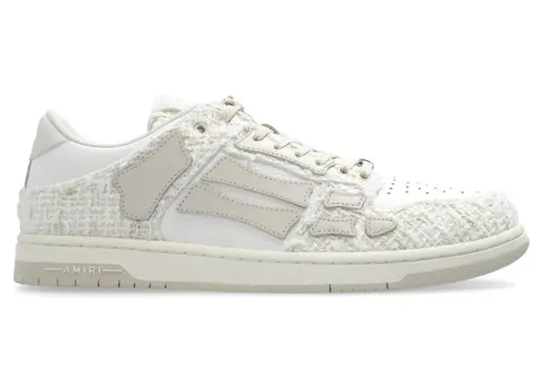 Amiri Skel Top Low Boucle Sneakers - Alabaster