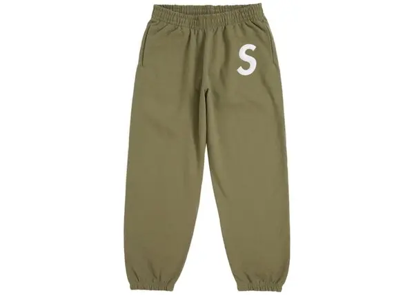 Supreme Logo Sweatpant - Light Olive
