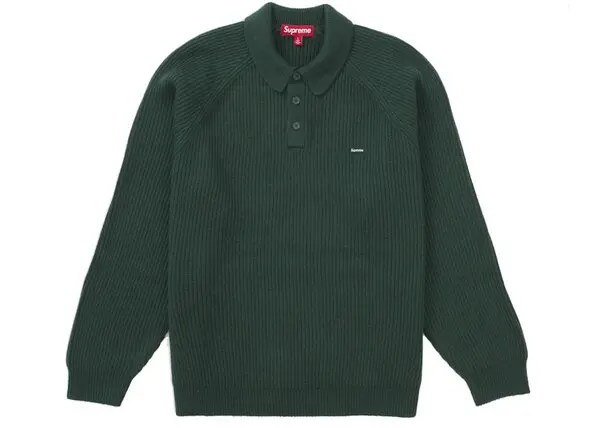 Supreme Small Box Polo Sweater - Green